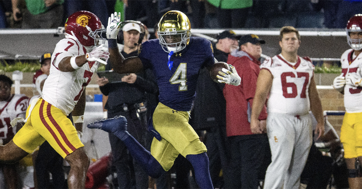 Notre Dame’s Jeremiyah Love Named Semifinalist for Maxwell Award
