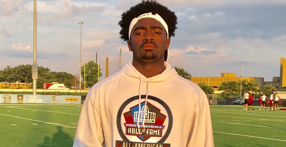 Top247 LB Rian Davis talks recruiting at Hall of Fame Academy
