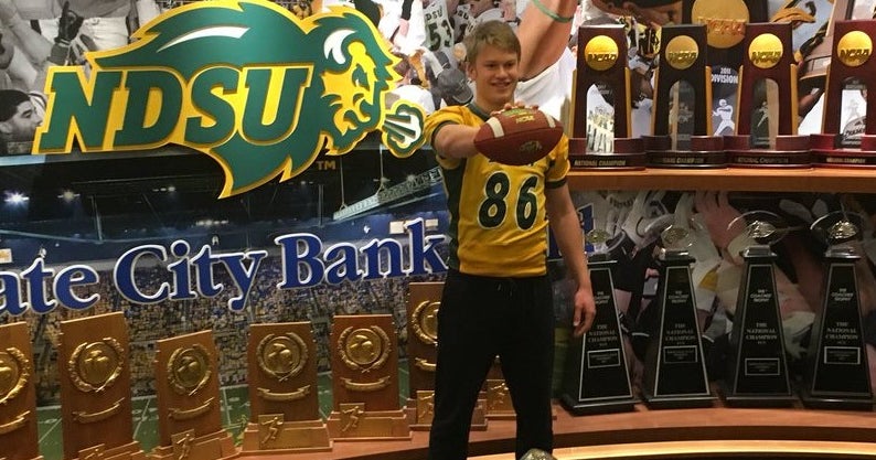 Bloomington athlete Osmonson visits NDSU