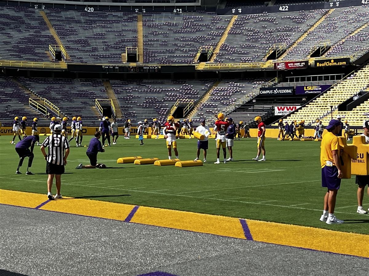 LSU practice notes from inside Tiger Stadium