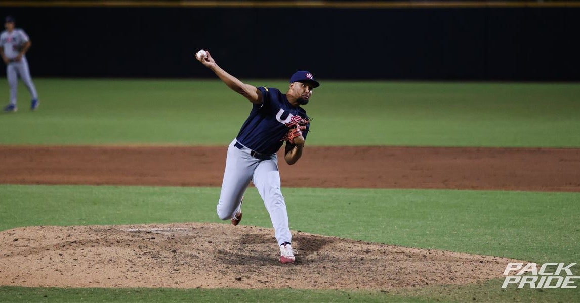 Derrick Smith saves Game 1 for USA Baseball CNT vs. Chinese Taipei