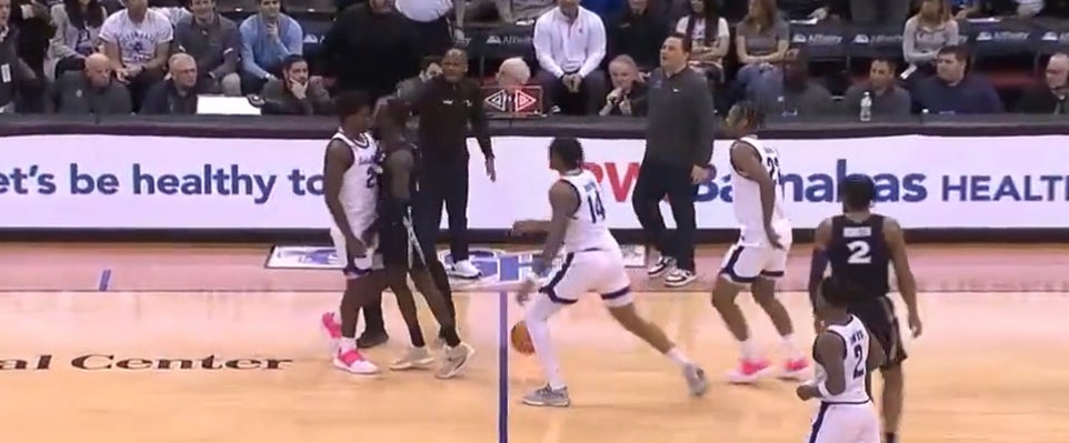 Xavier and Seton Hall scuffle after Musketeers drill 3-pointer late ...