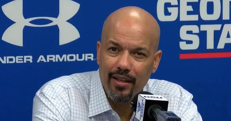 Georgia State's Rob Lanier shares powerful message at presser