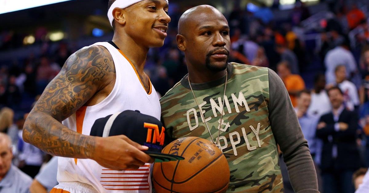 Floyd Mayweather takes on Isaiah Thomas in basketball and loses