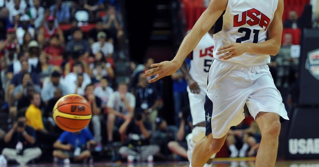 Klay Thompson Showing Off His Shooting Form At Team USA Practice
