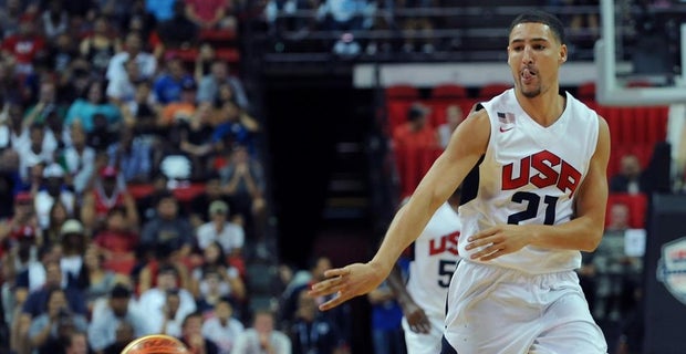 Klay Thompson Showing Off His Shooting Form At Team USA Practice