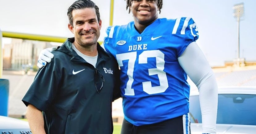 Incoming Duke freshman OL Evan Scott says his position is "people-mover"