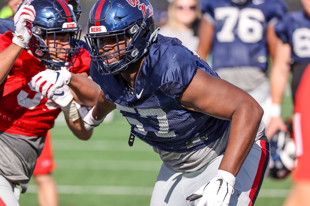 Photos: More sights and scenes from Ole Miss' full-pad practice