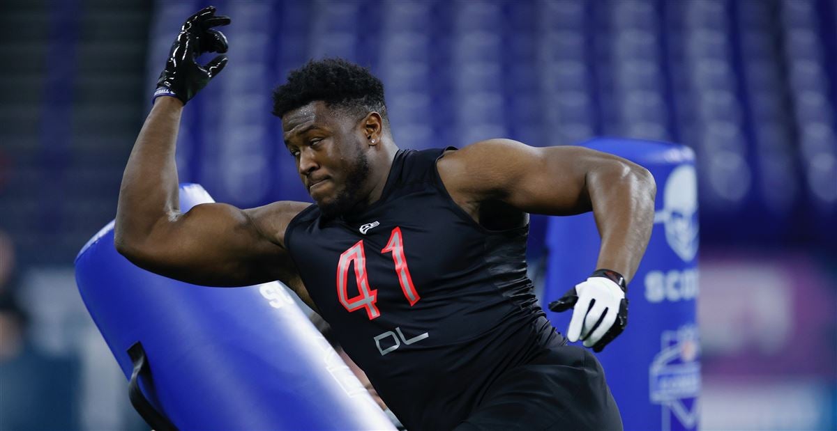 UNC's Charlie Heck & Jason Strowbridge at the NFL Combine