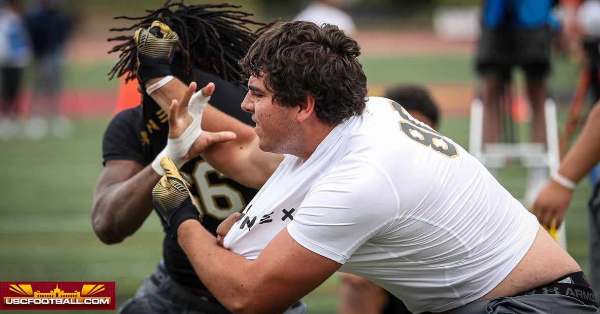 WATCH: USC offensive tackle commit Chase Deniz camp compilation