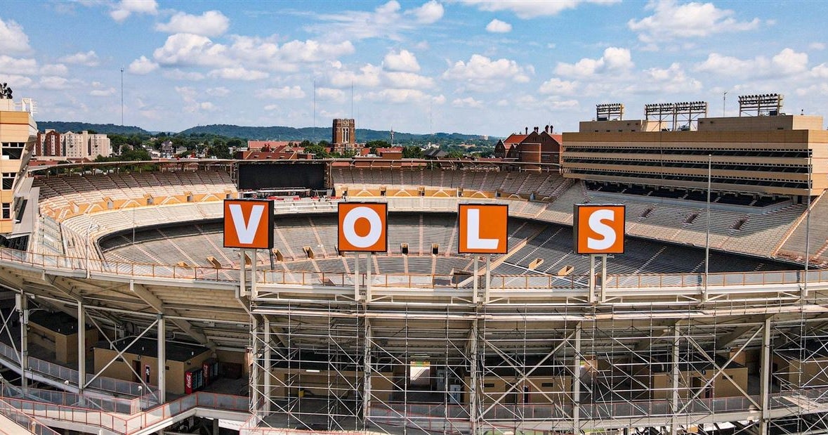 Look: 'VOLS' letters are back at the top of Neyland Stadium