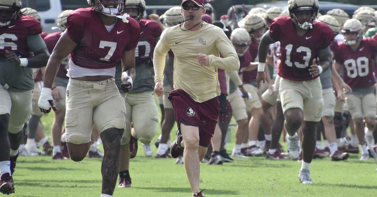 Practice Highlights: FSU football practices at UNF on a hot, muggy day ...