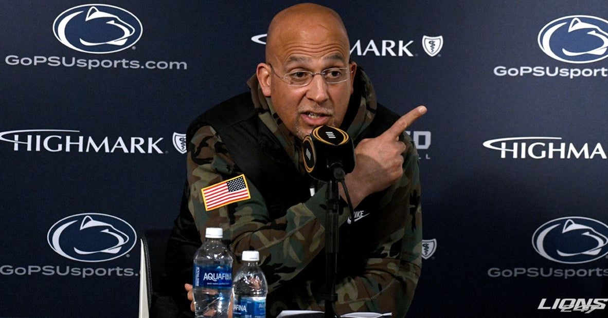Penn State coach James Franklin talks Notre Dame, Abdul Carter injury ...