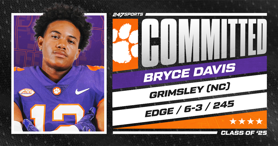 Four-star DL Bryce Davis commits to Clemson