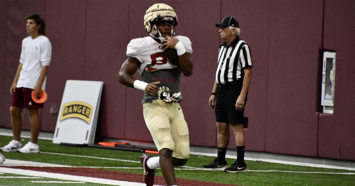 WATCH: FSU WR Joshua Burrell building speed