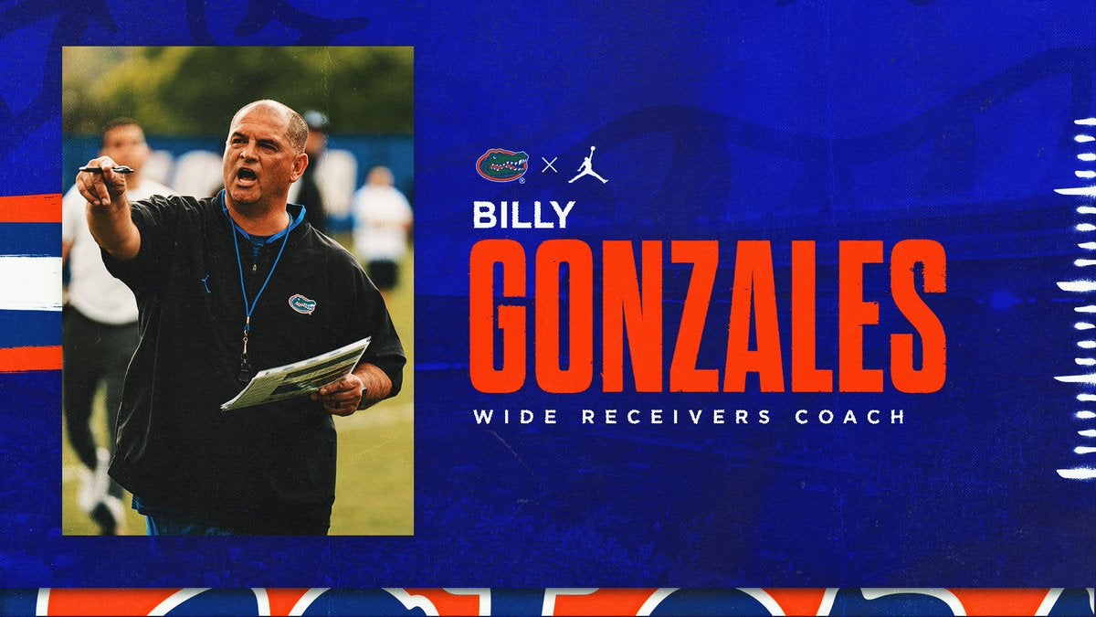 Gators announce hire of WR coach Billy Gonzales