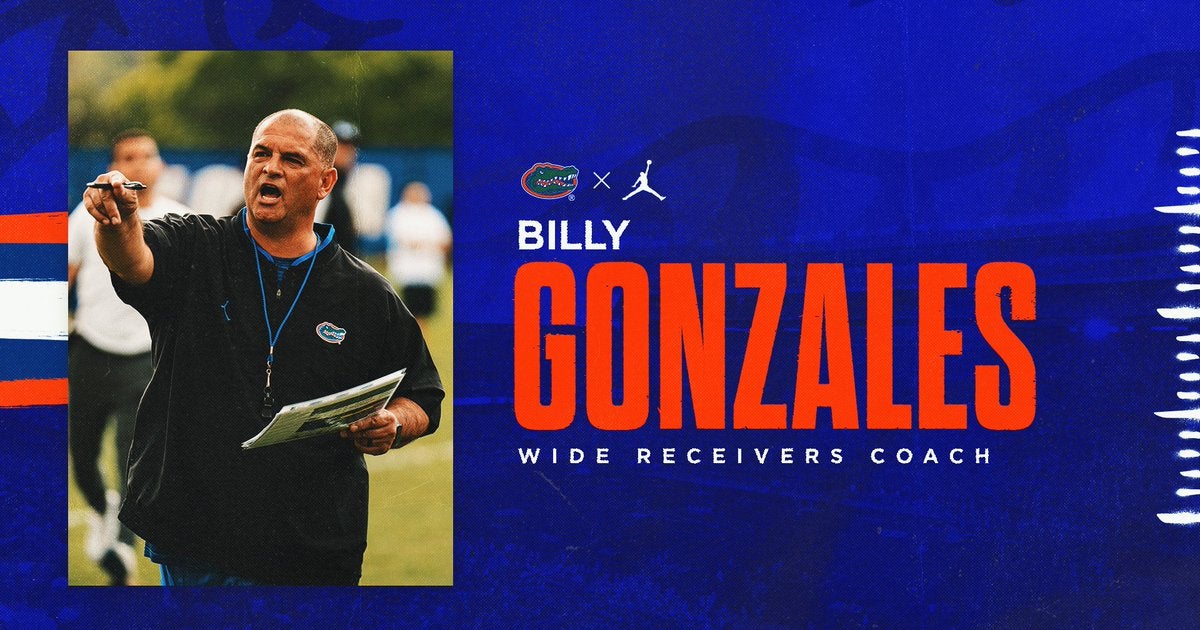 Gators announce hire of WR coach Billy Gonzales