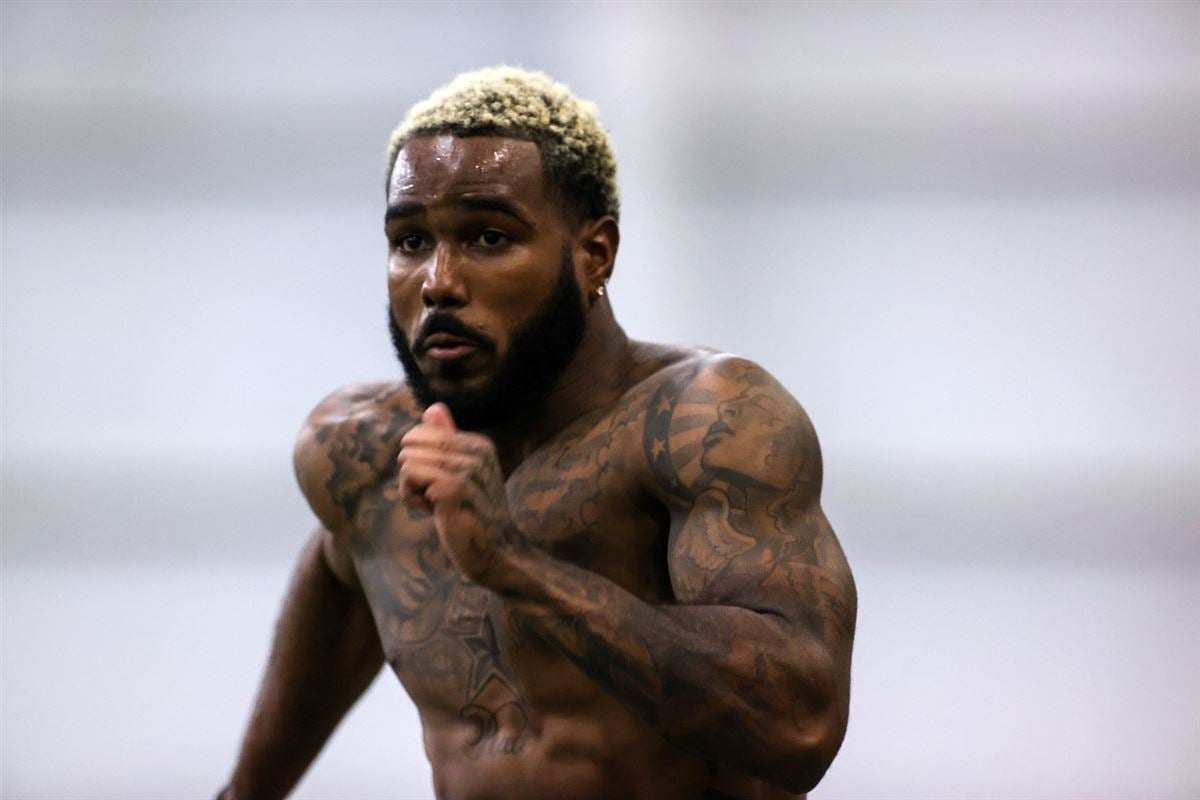 Photos: Elijah Moore puts on a show at Ole Miss Pro Day