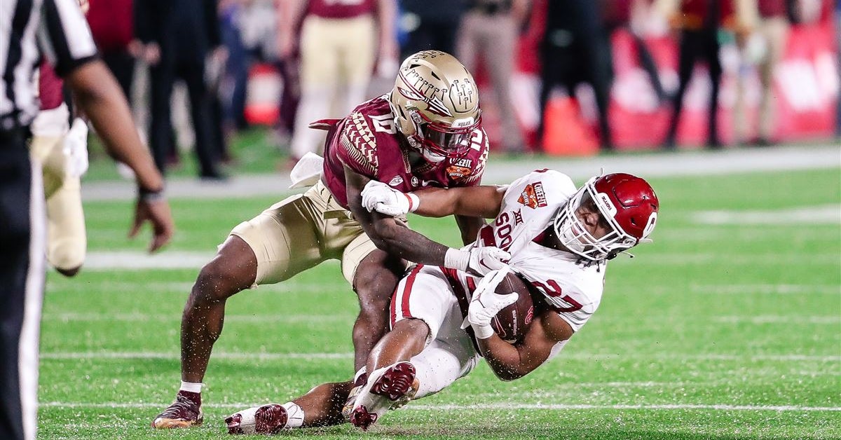 FSU's Jammie Robinson measures in at the Senior Bowl