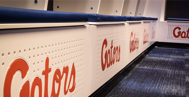 UF reveals first look at renovated locker room