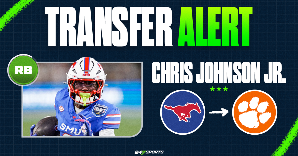 SMU running back Chris Johnson Jr. commits to Clemson from transfer portal