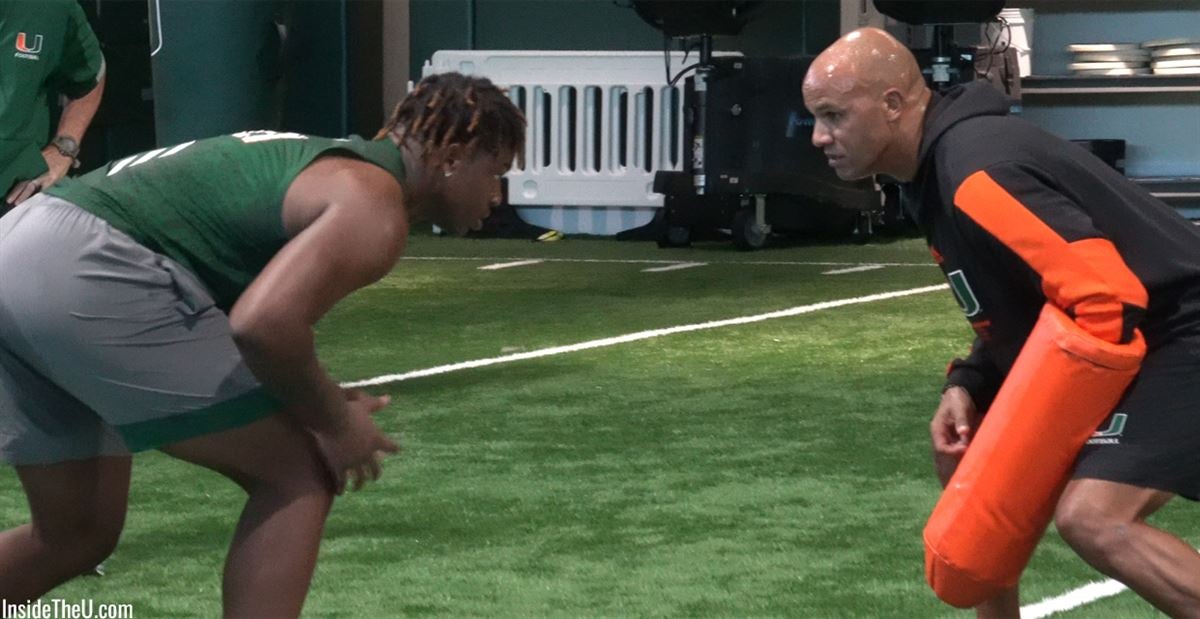 VIDEO: Miami target DL Kamarion Franklin workout with Jason Taylor
