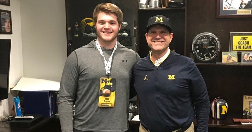 2020 In-state OL Josh Priebe recaps latest U-M visit