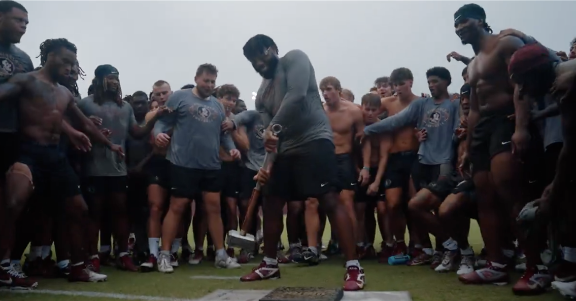 Darrell Jackson 'breaks the rock' as FSU football concludes summer workouts