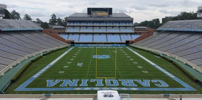 Picture: Kenan Stadium field ready for home opener