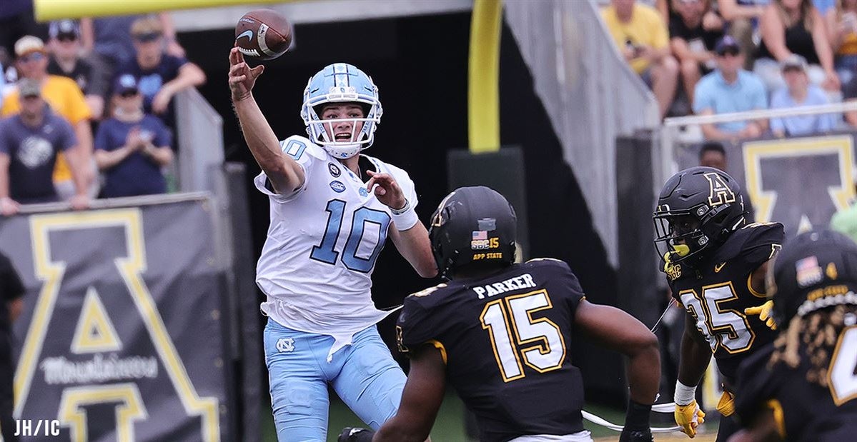UNC's Drake Maye Wins ACC Quarterback & Rookie of the Week Honors