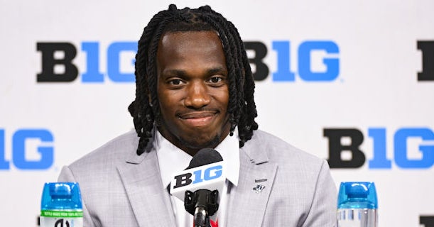 2024 Big Ten Football Media Days: Justice Ellison meets with the media