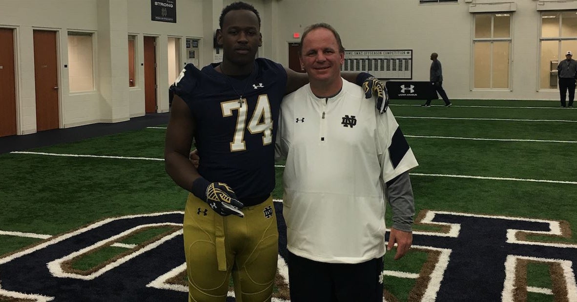 Hinton ‘extremely excited’ about Notre Dame following visit
