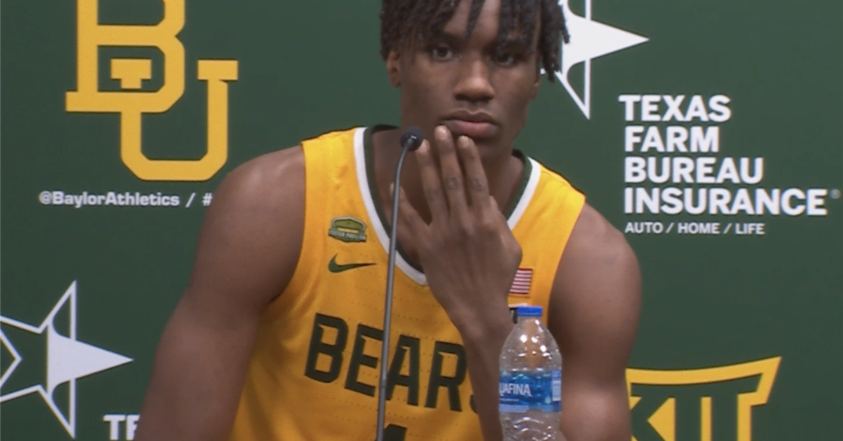 Scott Drew, Ja'Kobe Walter & Langston Love - Postgame (Cincinnati)