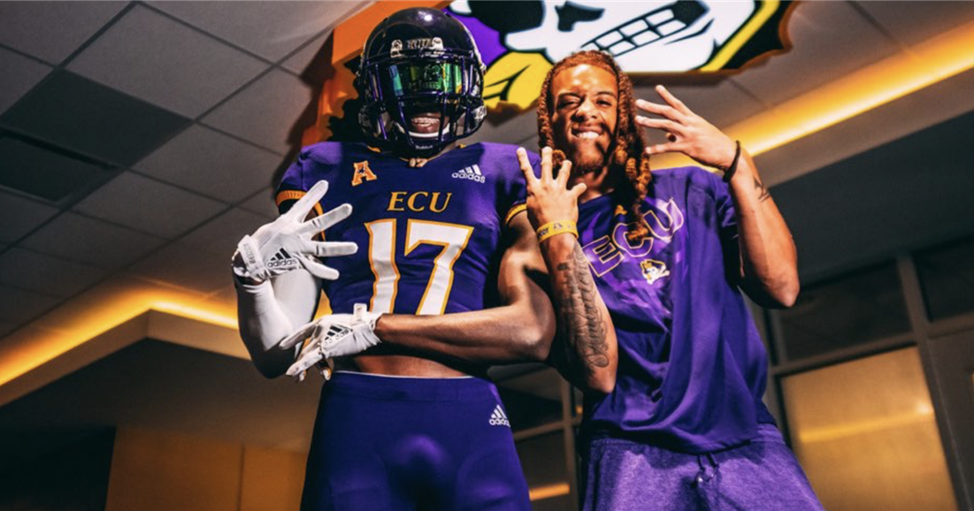 Saunders connects with ECU players, coaches on official visit