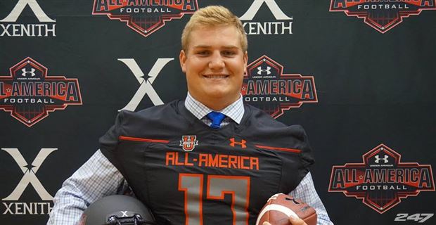 Tee Higgins and Matt Bockhorst receive Under Armour AA Jerseys