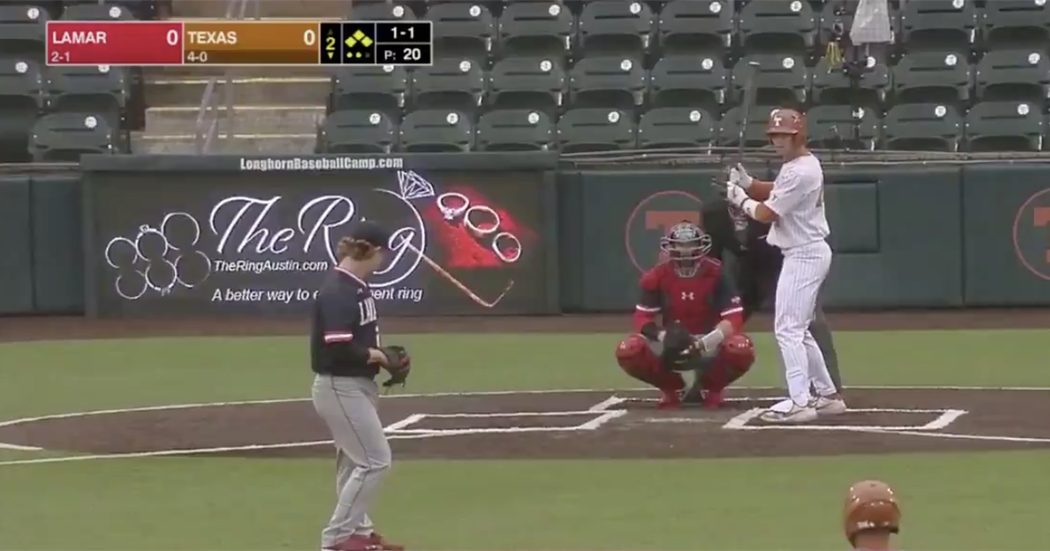 Watch: Austin Todd's three-run double gives Texas early lead