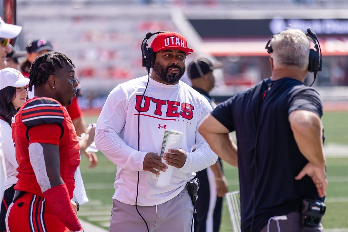 WATCH: Utah RB coach Quinton Ganther speaks to the media