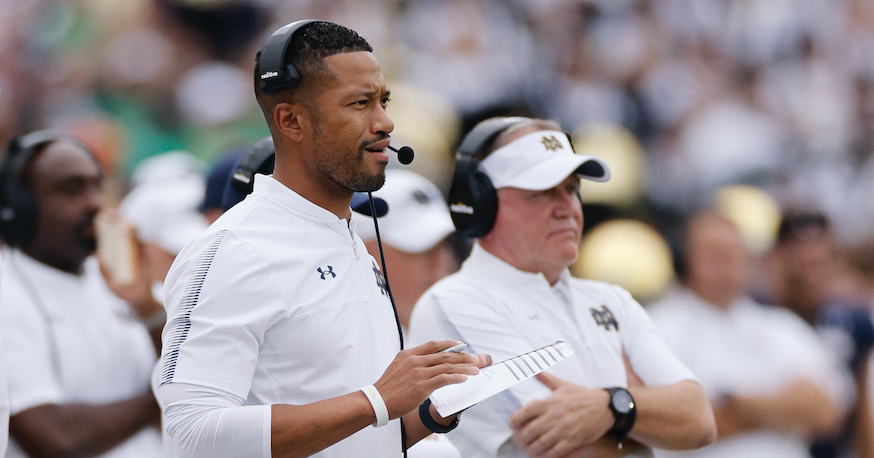 Brian Kelly trying to bring Notre Dame coordinators Marcus Freeman ... Brian Kelly trying to bring Notre Dame coordinators Marcus Freeman ...
