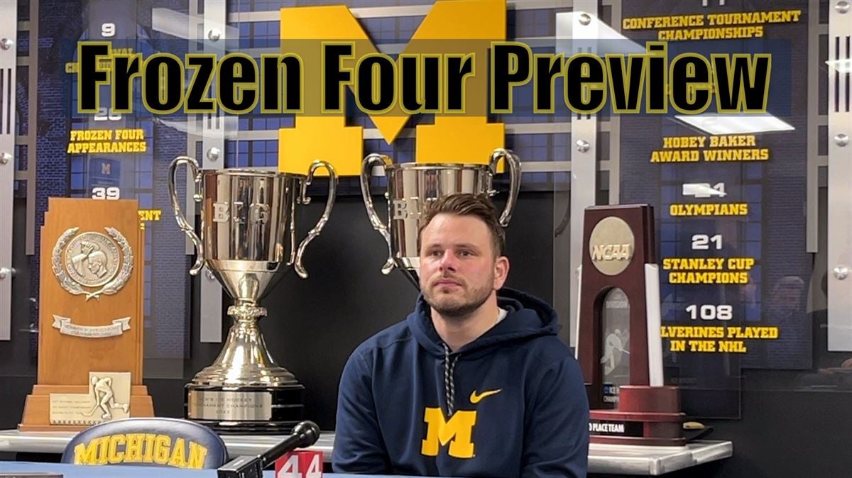 Frozen Four preview with Michigan hockey coach Brandon Naurato