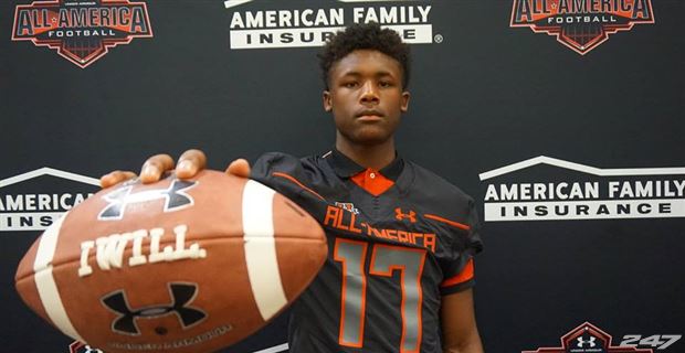 Tee Higgins and Matt Bockhorst receive Under Armour AA Jerseys