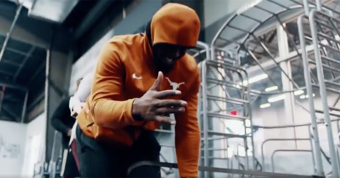 Texas LB Gary Johnson prepares to show his skills at NFL Combine