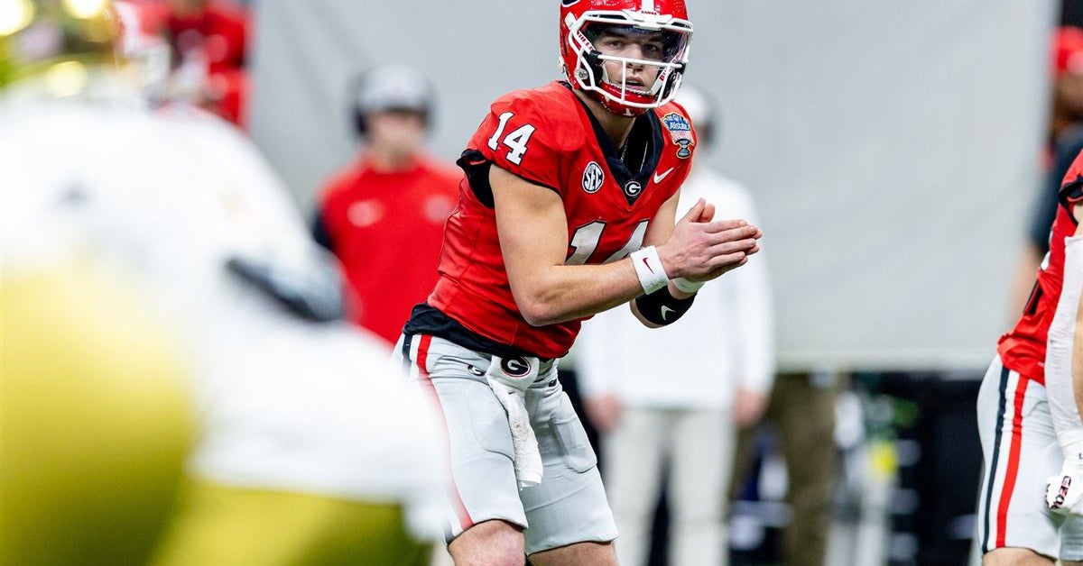 Gunner Stockton's teammates react to Georgia quarterback's starting ...
