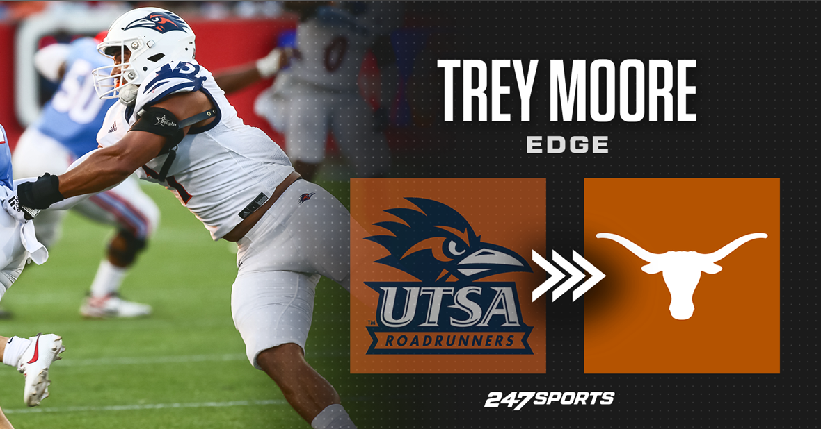 Former UTSA EDGE Trey Moore commits to Texas