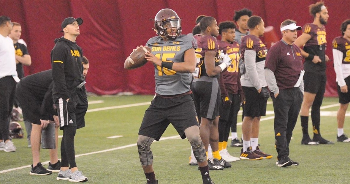 Video: ASU QB skill development from second week of spring ball