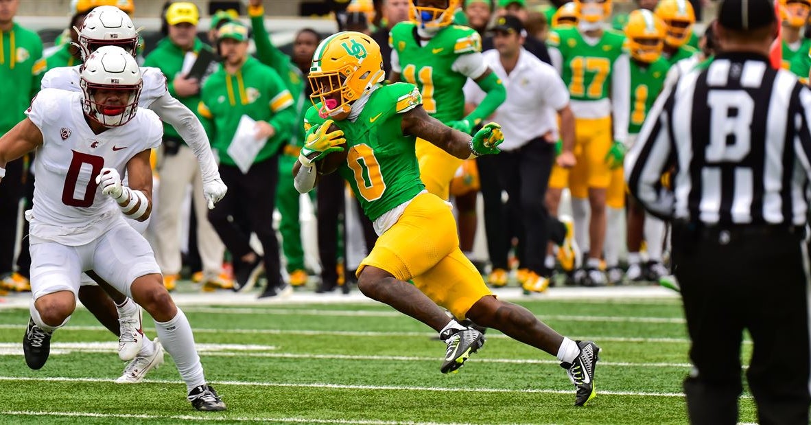 Bucky Irving's three touchdown day paves way for win over Cougars