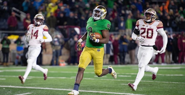 SIXTH ROUND (B): Notre Dame’s Dexter Williams joins backfield
