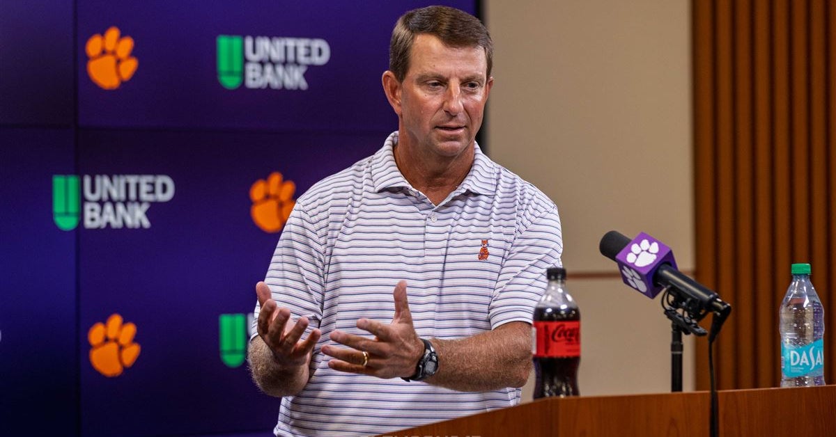 VIP Notebook: What Dabo Swinney said on Tuesday and what I think it means