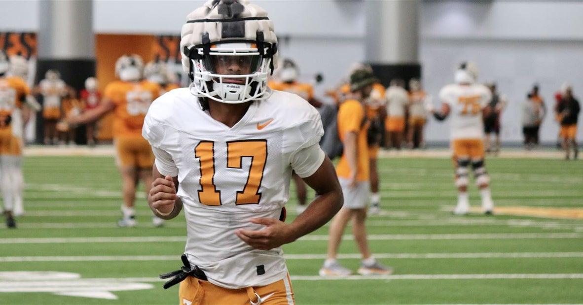 Chris Brazzell II relishing daily battles against Tennessee DBs ...