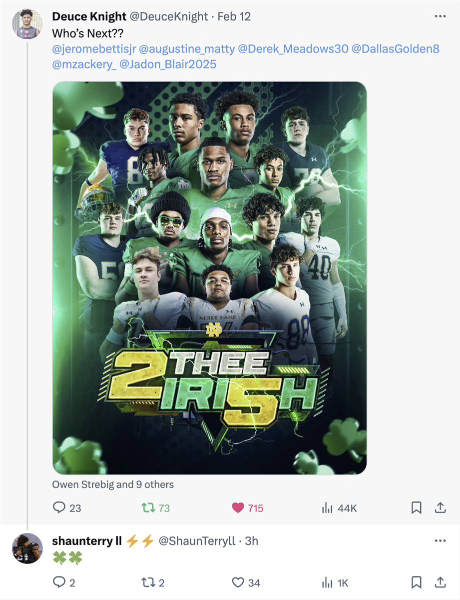 Notre Dame Prospect Shaun Terry II 'a Matchup Nightmare'