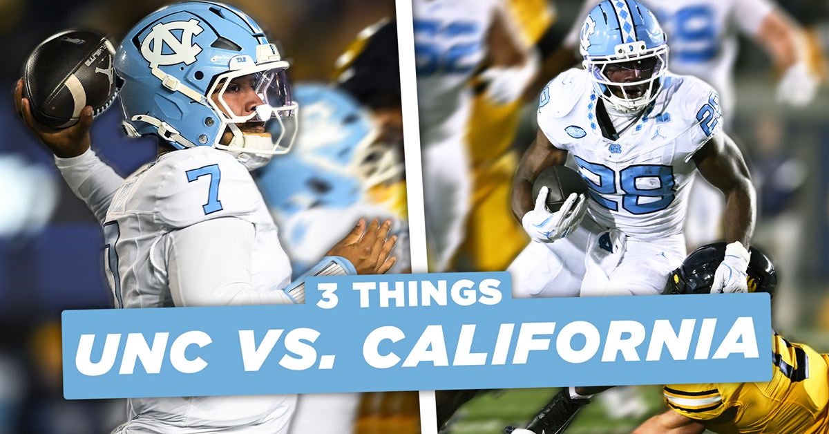 3 Things From UNC's 21-18 Loss at California
